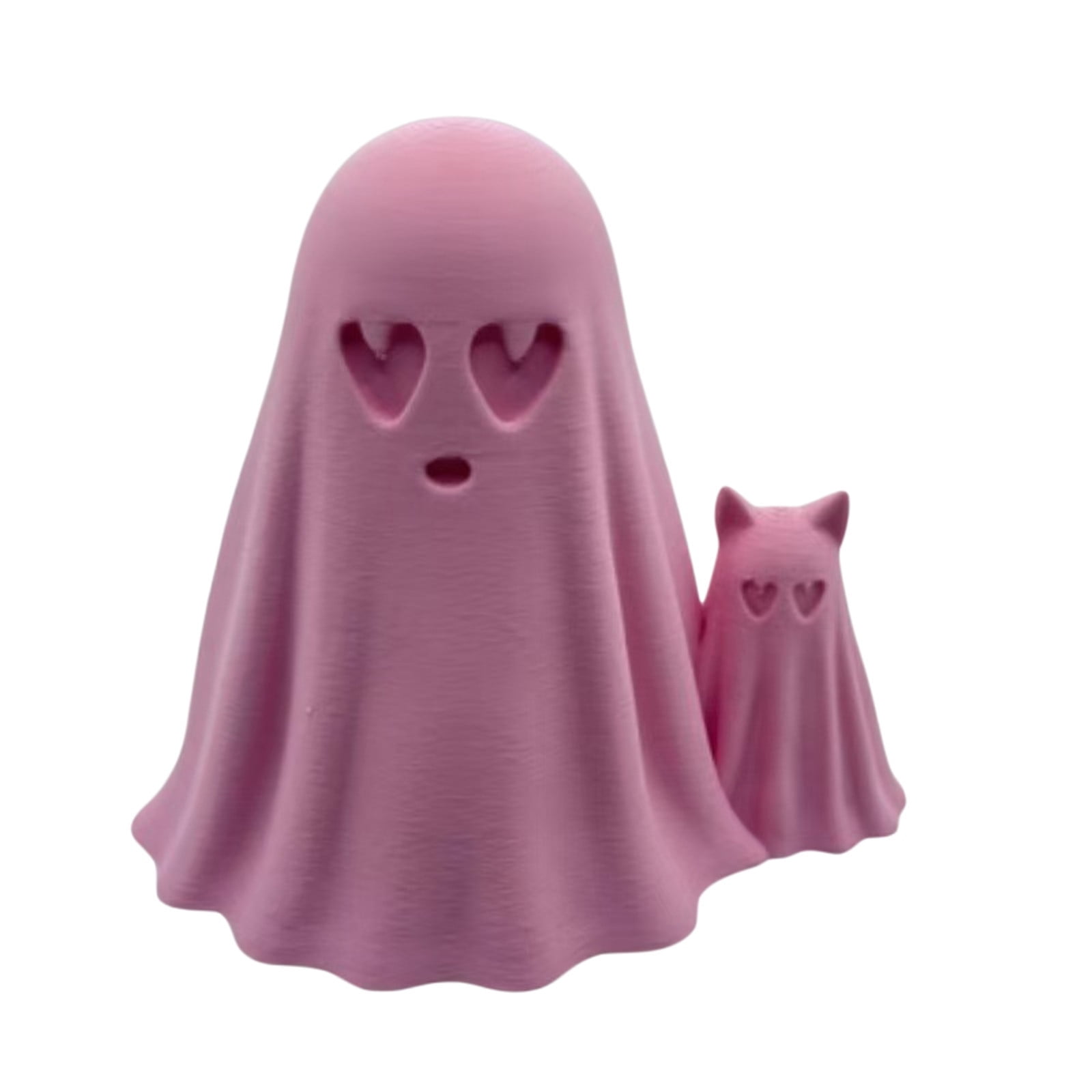 Adorable Ghost & Ghost Cat Decor Set on Clown Base Figurines, Cute ...