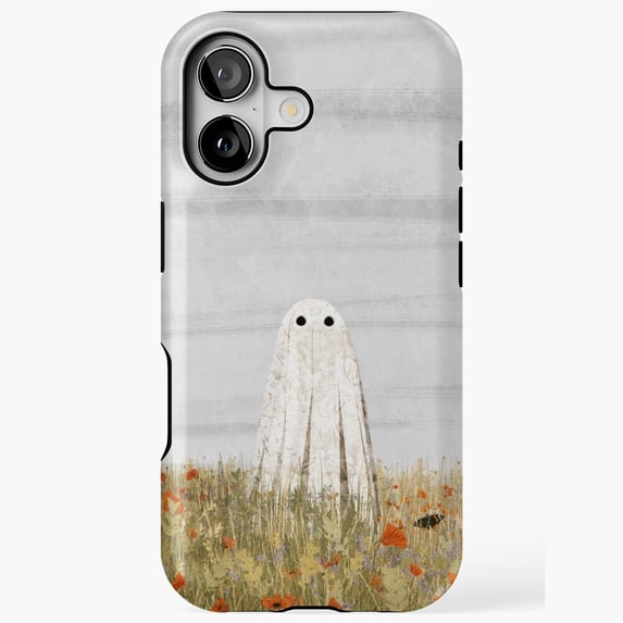 Adorable Ghost in Flower Field Halloween Art Cover iPhone 17 through 11 ...