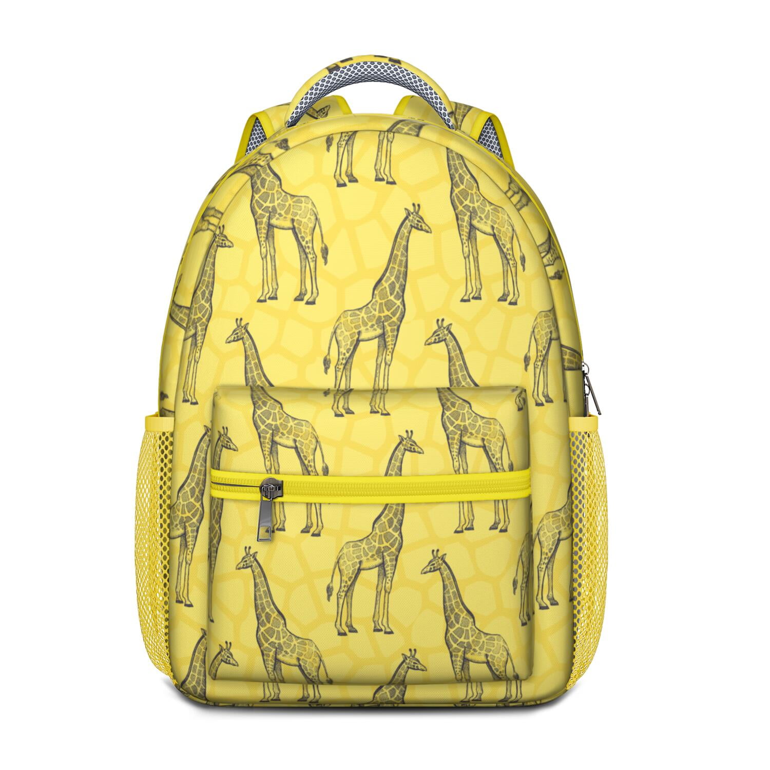 Adorable Giraffe Cartoon Print Backpack - Waterproof & Lightweight ...