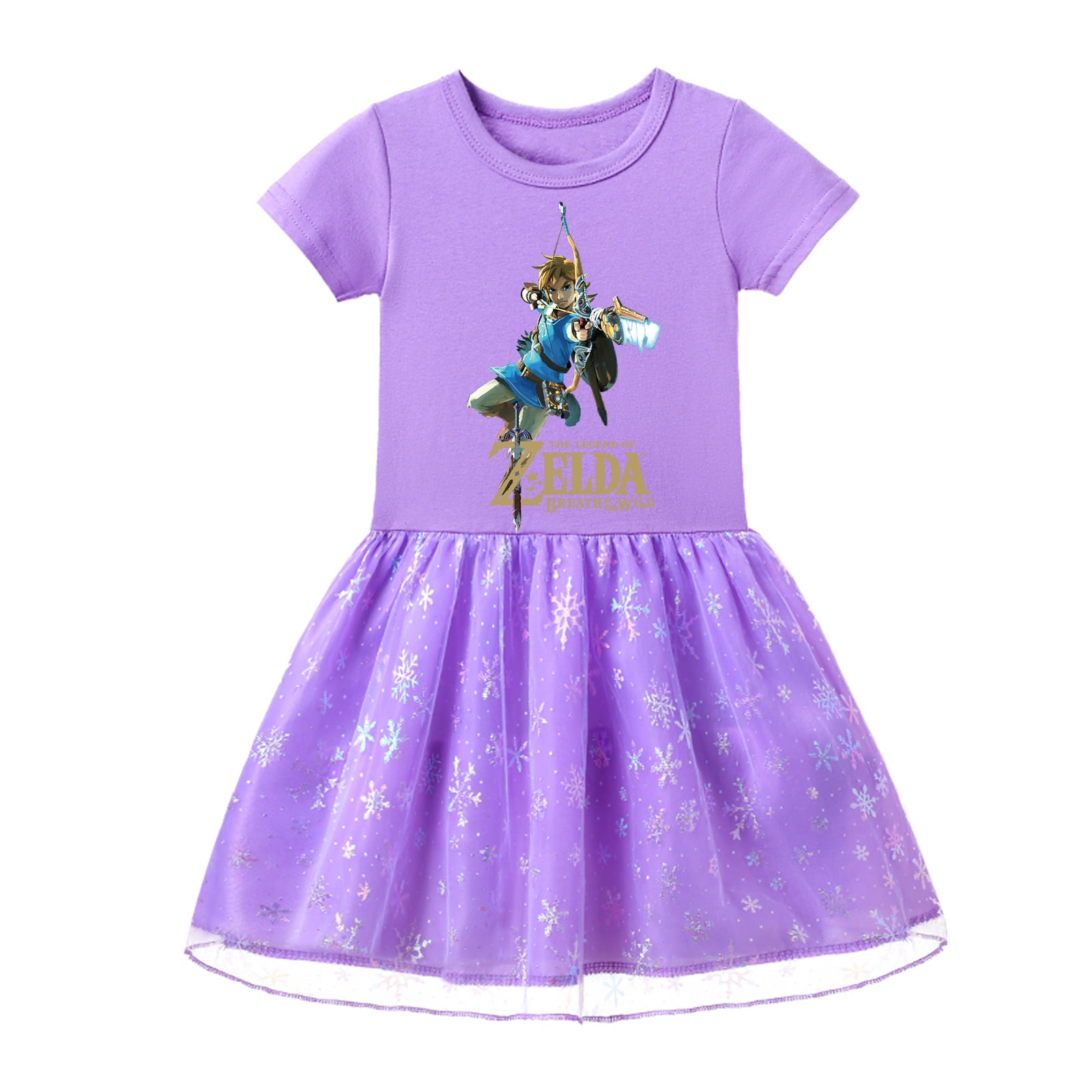 Adorable Girls' The Legend of Zelda Summer Dresses: Shiny Cotton, Short ...