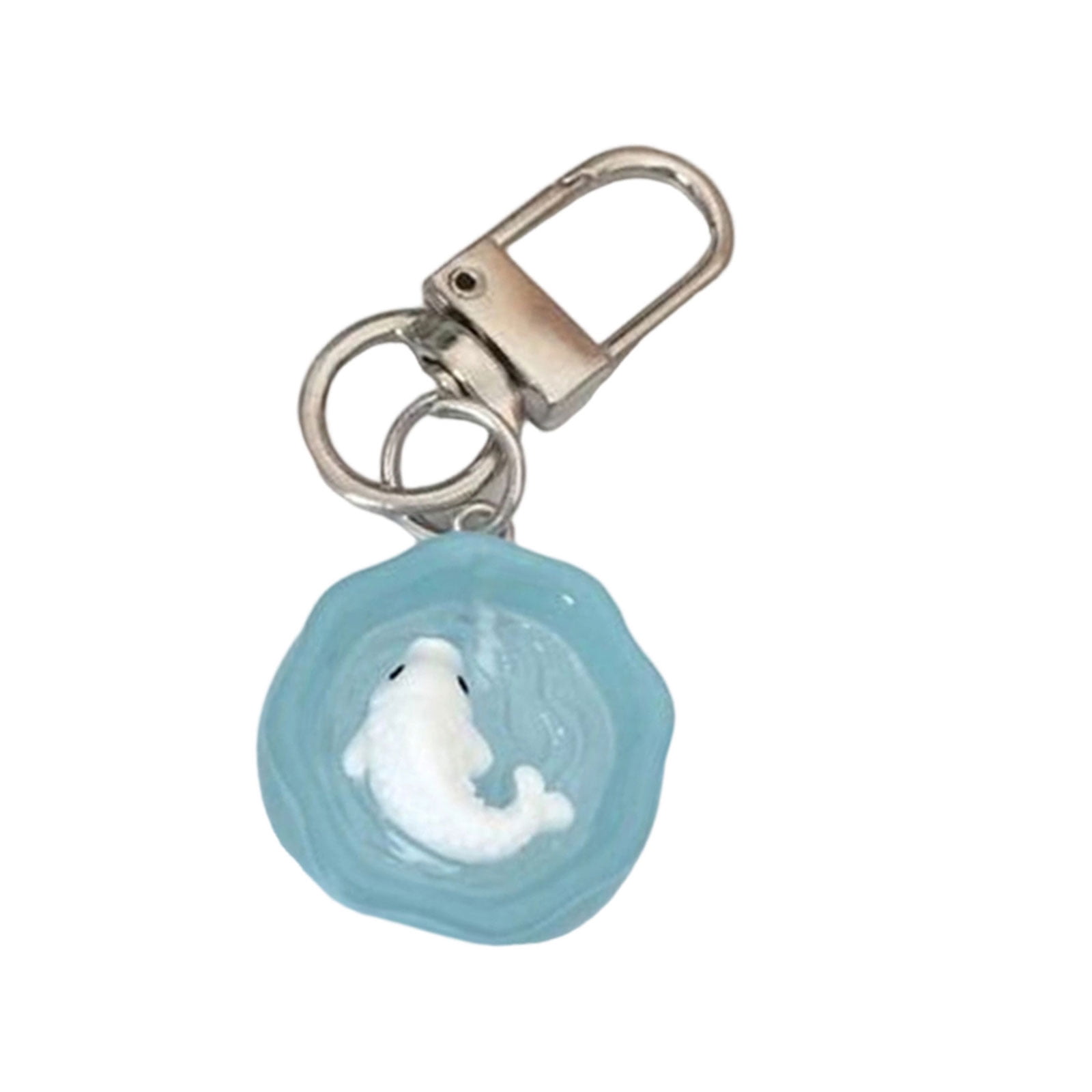 Adorable Glowing Aquarium Keychain Resin Art Keyring For School ...