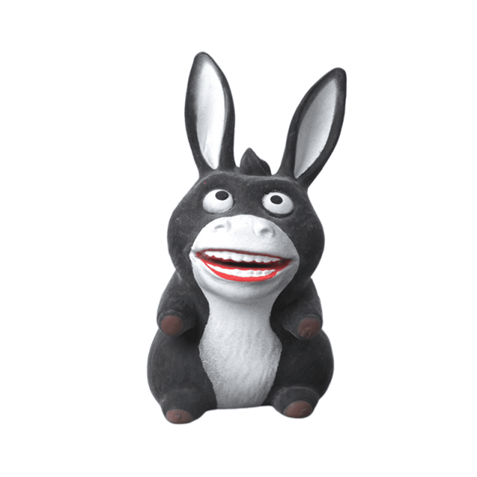 Adorable Grey Hippo Shaped Stress Relief Toy Soft Squeeze Animal Figure ...