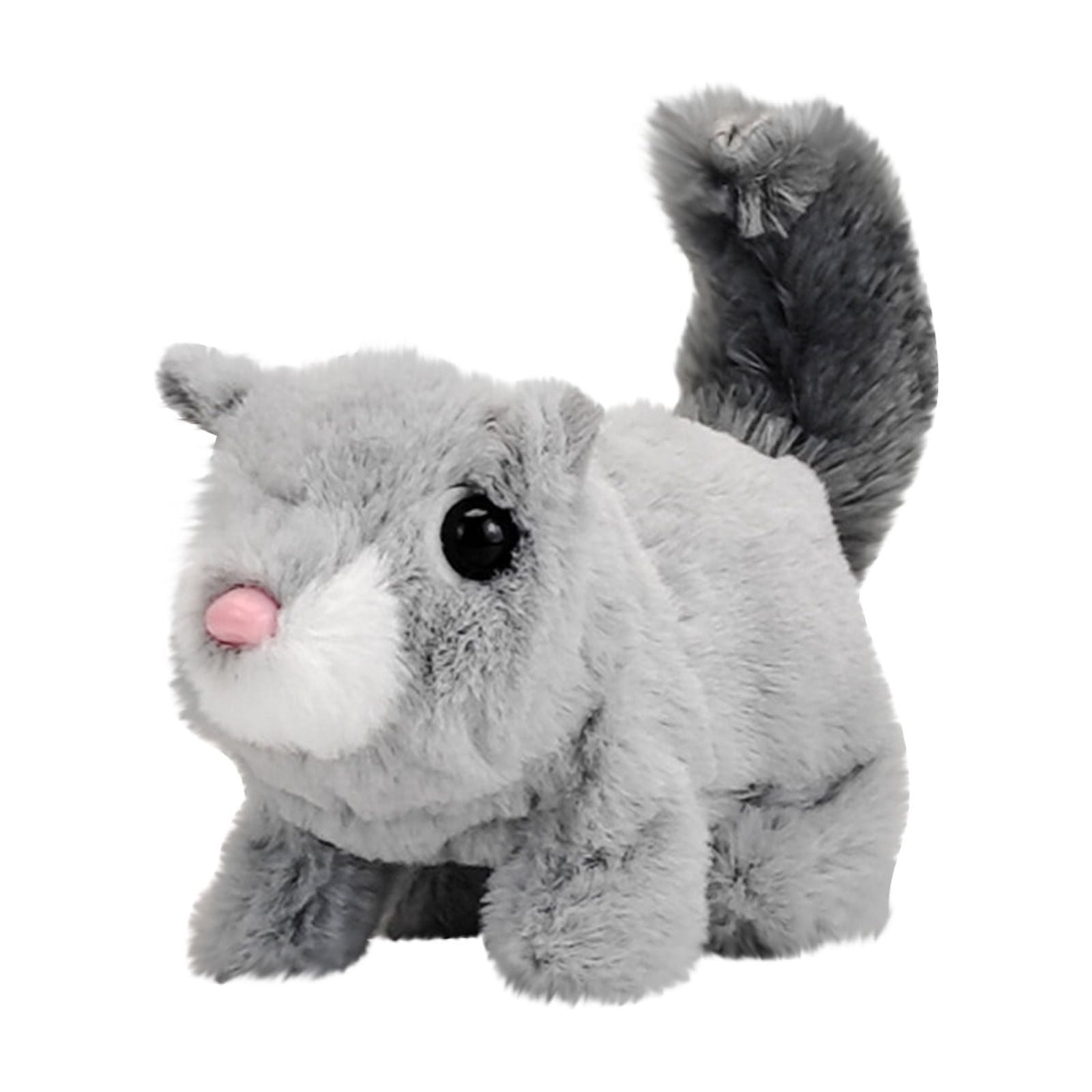 Adorable Grey Plush Squirrel Toy with Fluffy Tail Soft and Cuddly ...