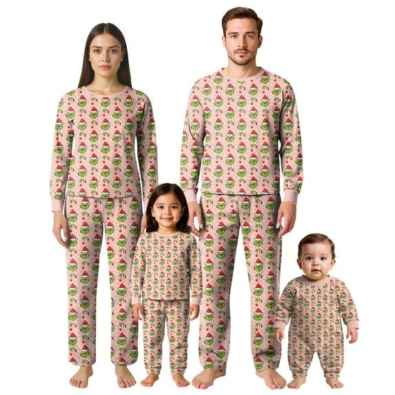 Adorable Grineehy Christmas Family Pajamas Leisurewear, Cute Pajamas ...