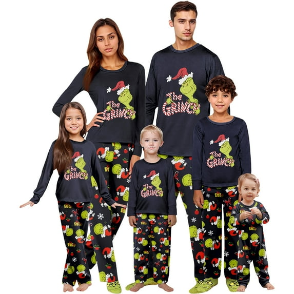 Adorable Grineehy Family Matching Pajamas Christmas Winter Loungewear ...