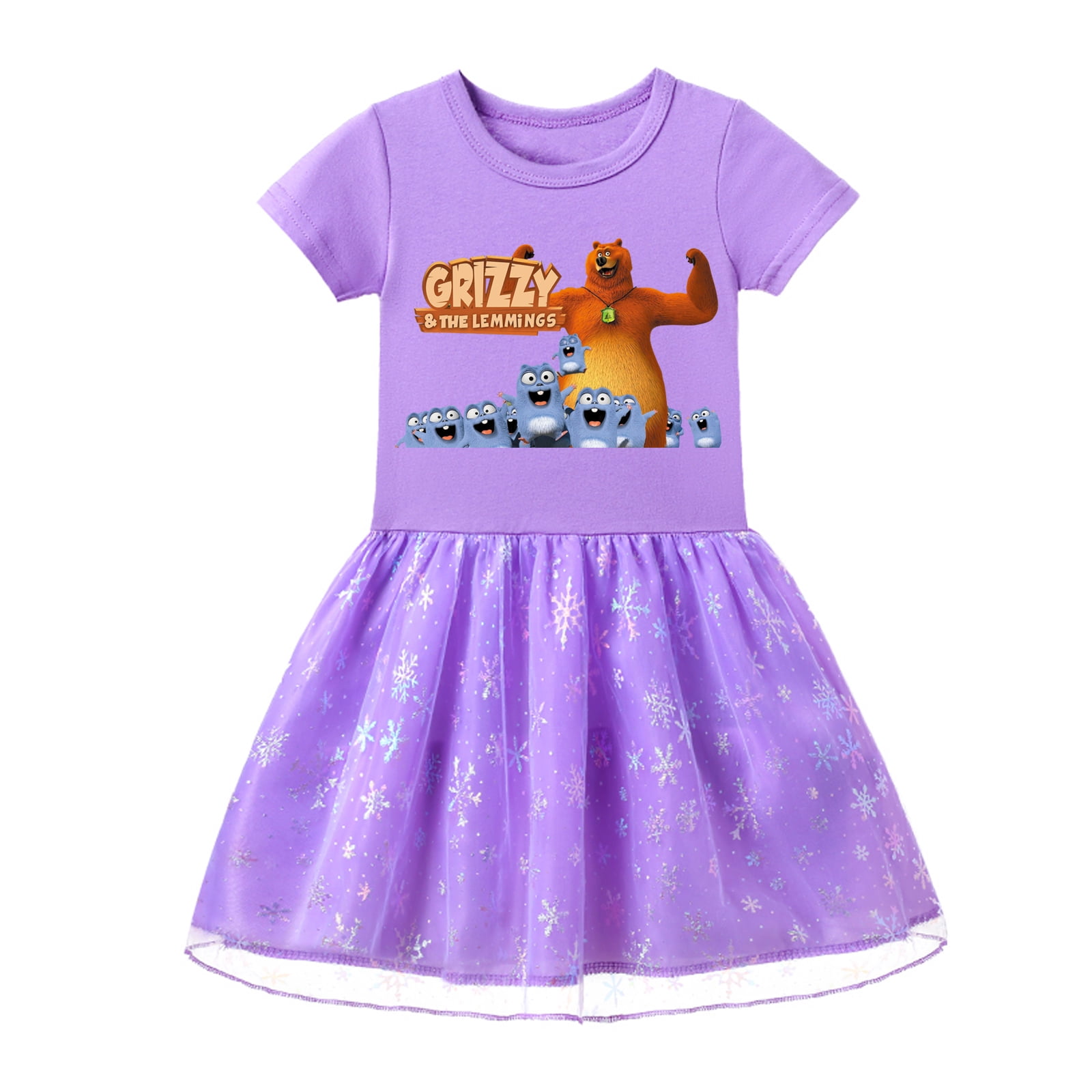 Adorable Grizzly And The Lemmings Summer Dresses for Girls: Short ...