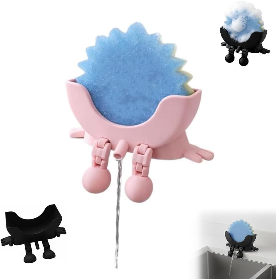 Adorable Hanging Sponge Holder with Drainage, 2026 New 3D Printed Dish ...
