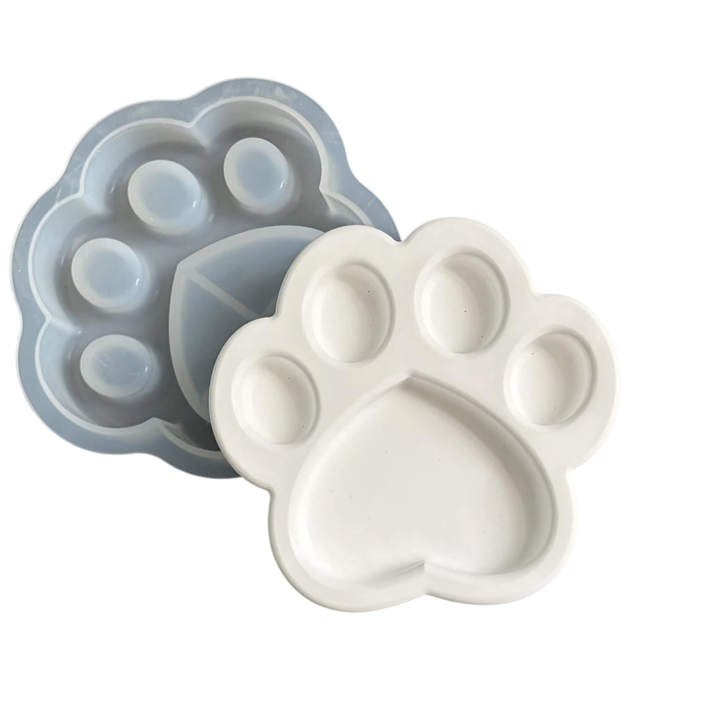 Adorable Heart Cats Paw Silicone Mold for Resin Crafting Home Decor ...