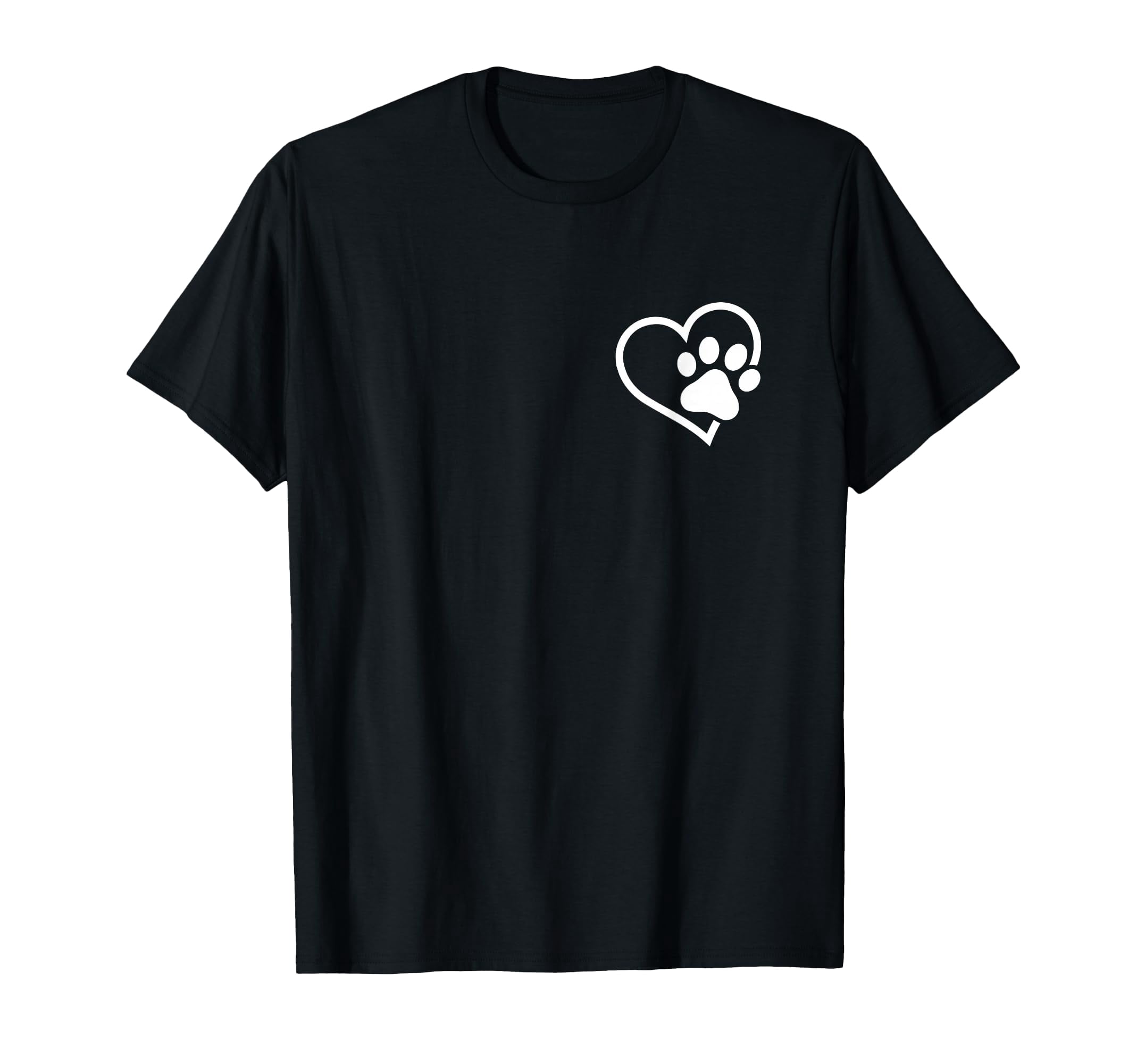 Adorable Heart Paw Print T-Shirt for Pet Owners & Animal Lovers ...