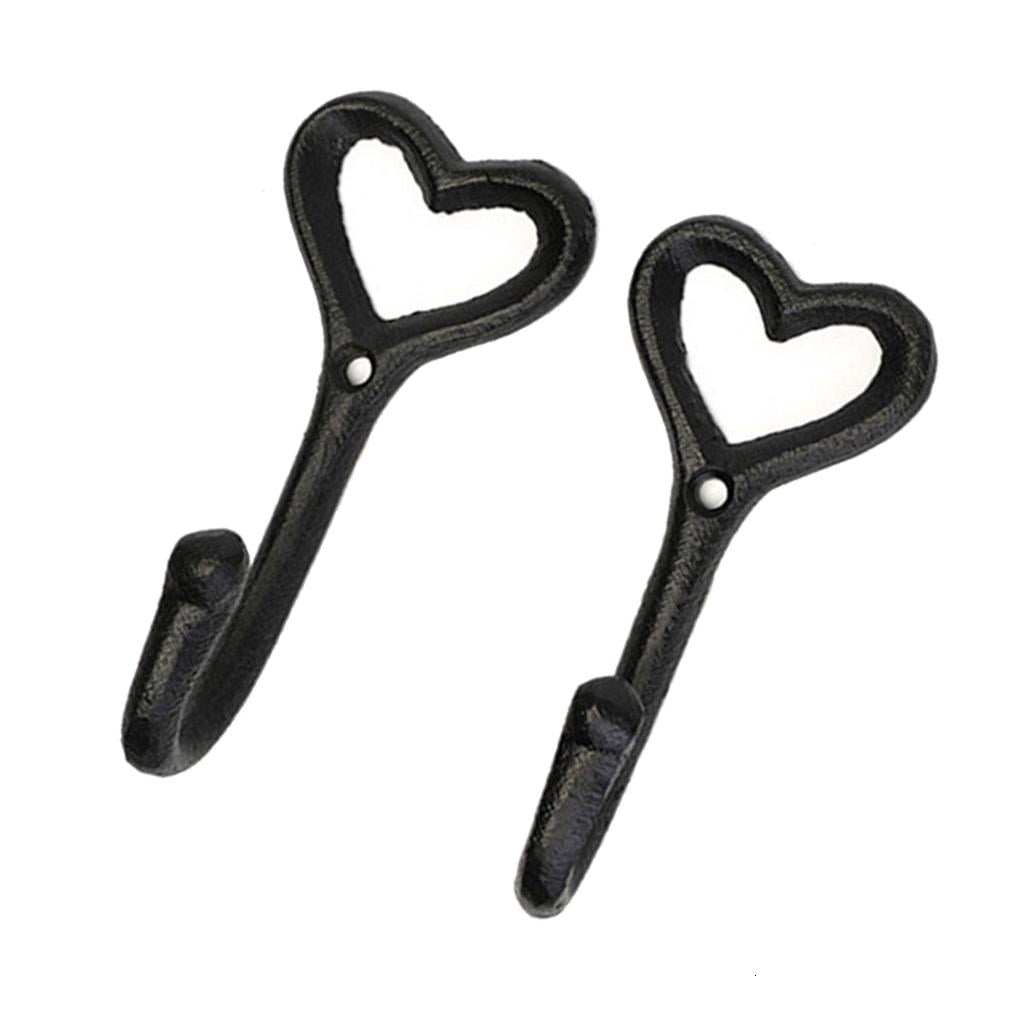 Adorable Heart Shape Iron Hook for Decorative Wall Hanging in Homes ...