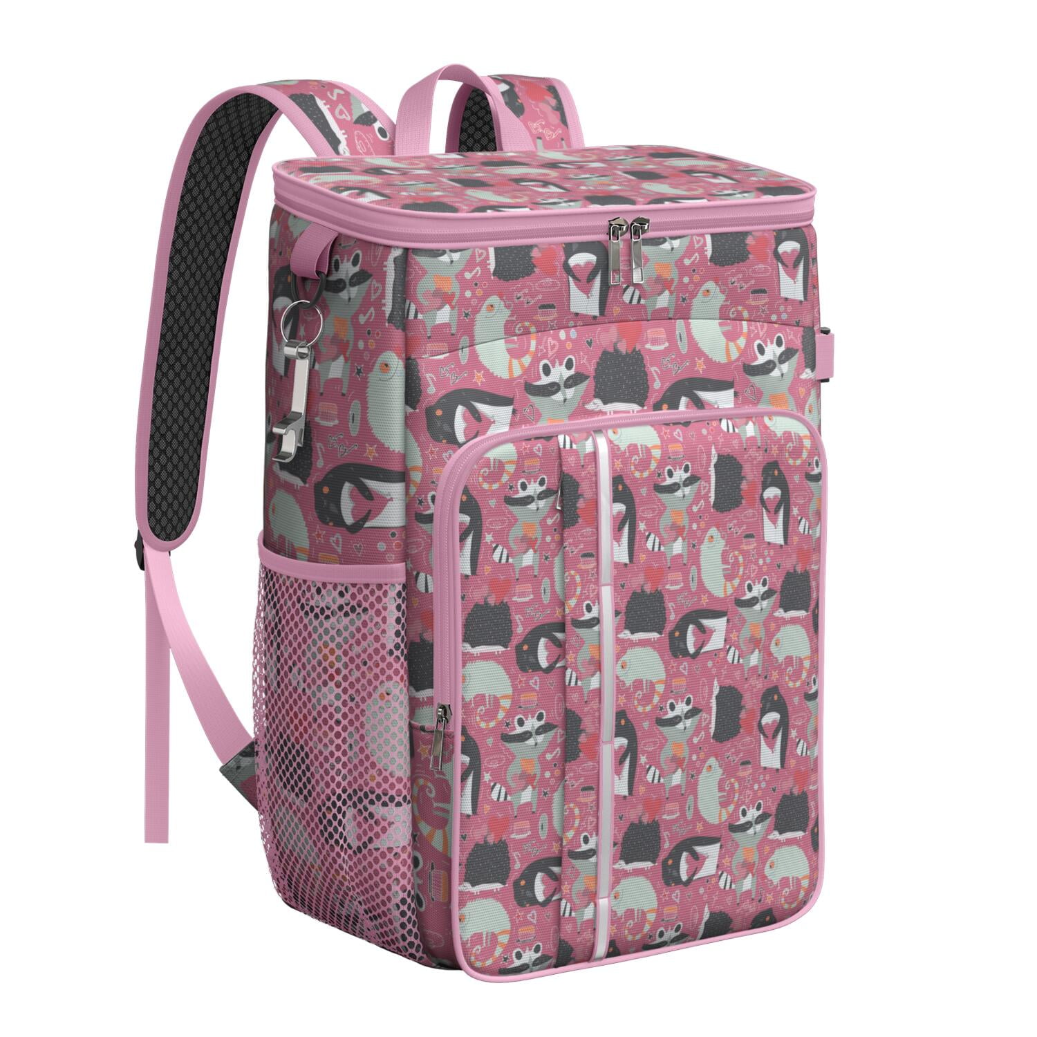 Adorable Hedgehog Pattern Insulated Cooler Backpack, Leakproof Double ...