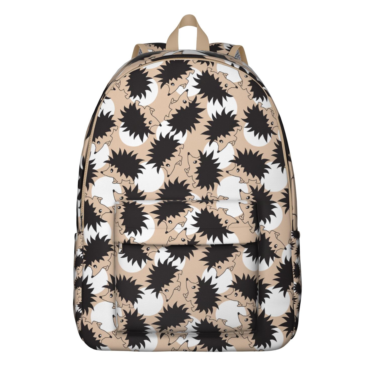 Adorable Hedgehog Print Laptop Backpack, Lightweight and Durable School ...