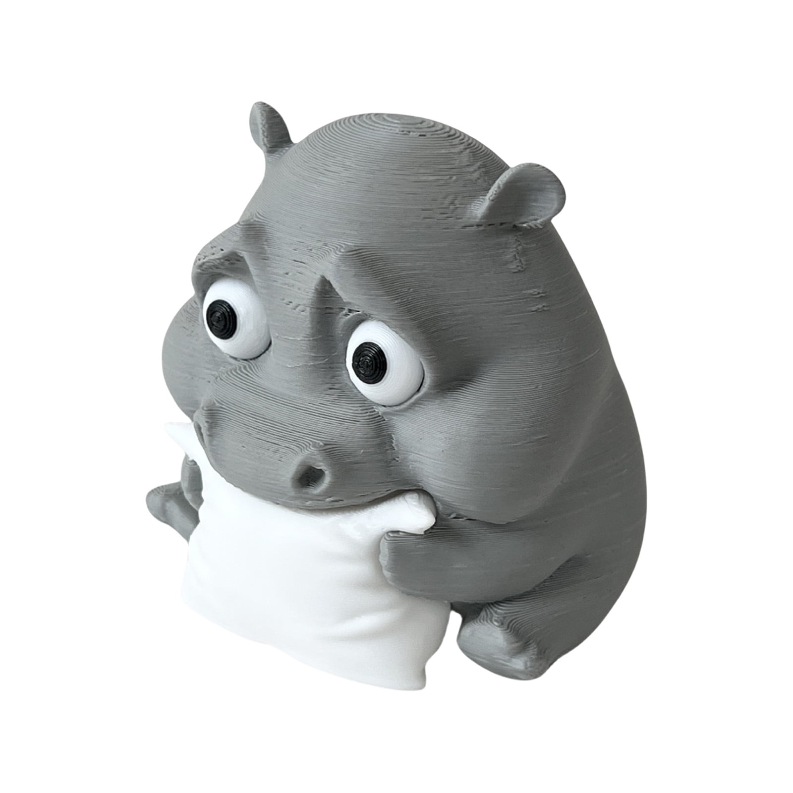 Adorable Hippo Shaped Desk Decor Handmade Craft For Bedroom Living Room ...