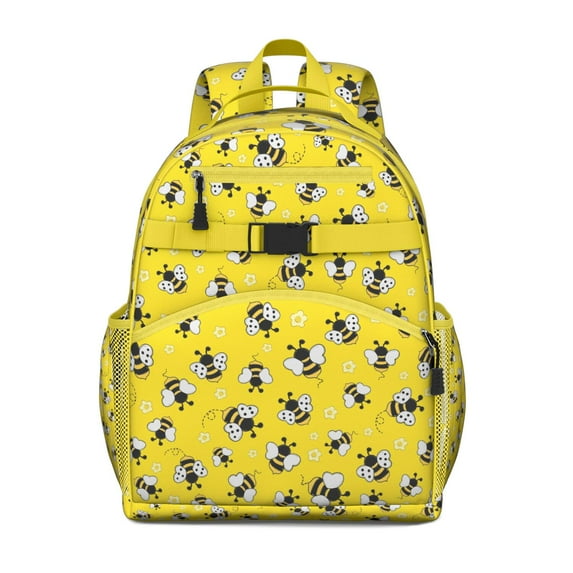 Adorable Honeybee Lover Backpack Featuring Honeycomb Pattern, Bee ...