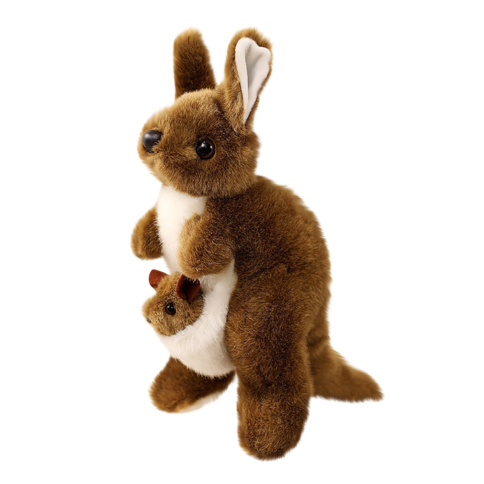 Adorable Kangaroo Plush Toy with Baby Joey Soft Stuffed Animal for Kids & Collectors 12-Inch ...