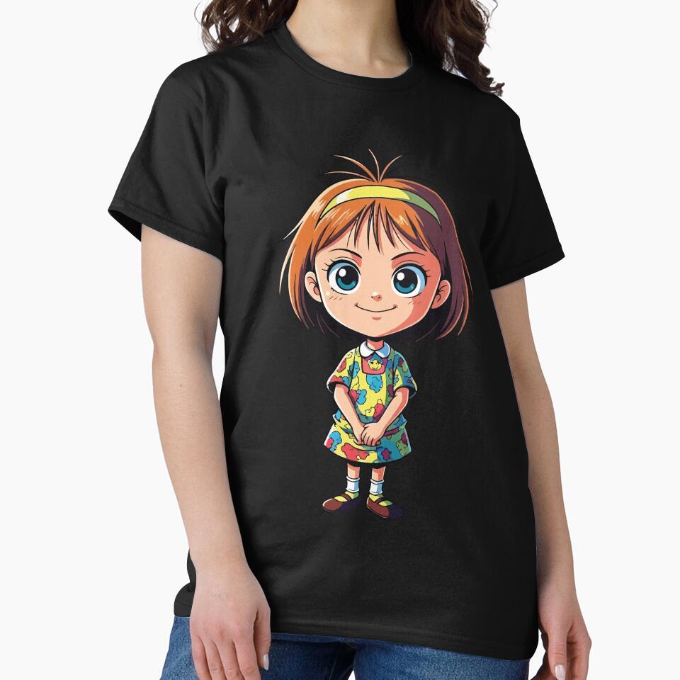 Adorable Kawaii Chibi Ramona Quimby Funny Cartoon G5122 Unisex T-Shirt ...