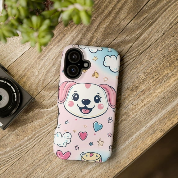Adorable Kawaii Dog Cute Pet Lover Cartoon Pattern Phone Case with ...