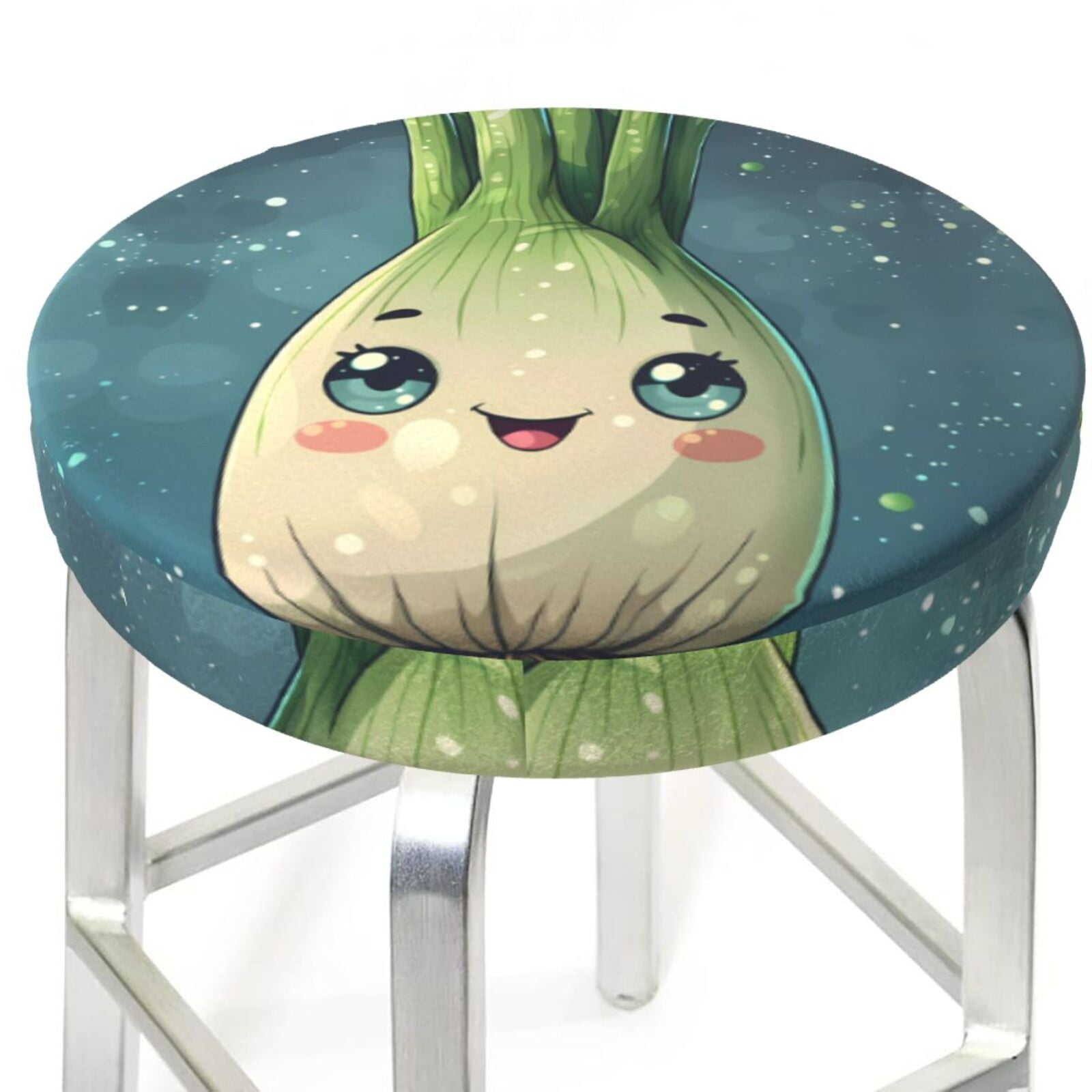 Adorable Kawaii Fennel Character Round Bar Stool Seat Covers, Elastic ...