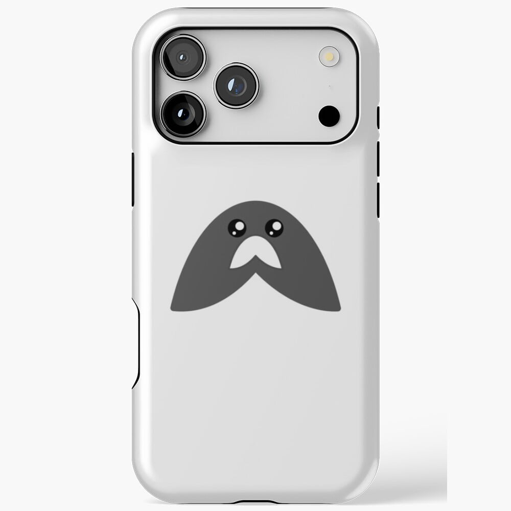 Adorable Kawaii Gray Moustache Phone Cover for iPhone 11 12 13 14 15 16 ...