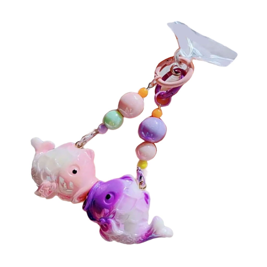 Adorable Kiss Fish Keychain in Resin Adorable Kiss Fish Key Chain Charm ...