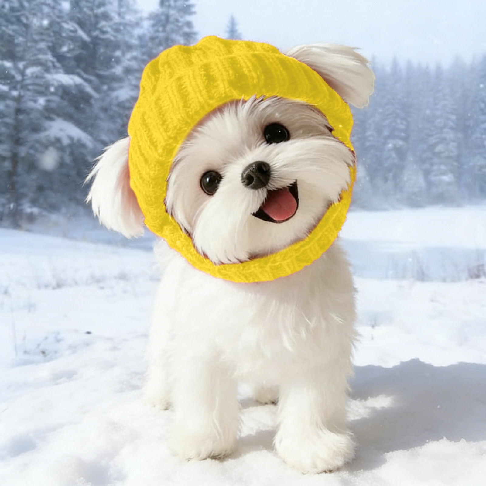 Adorable Knitted Winter Hat For Small Dogs Cozy Warm Cap For ...