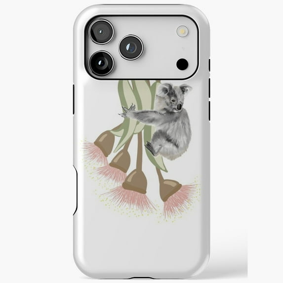 Adorable Koala Hugging Tree Art Protective and Compatible iPhone 11-17 ...