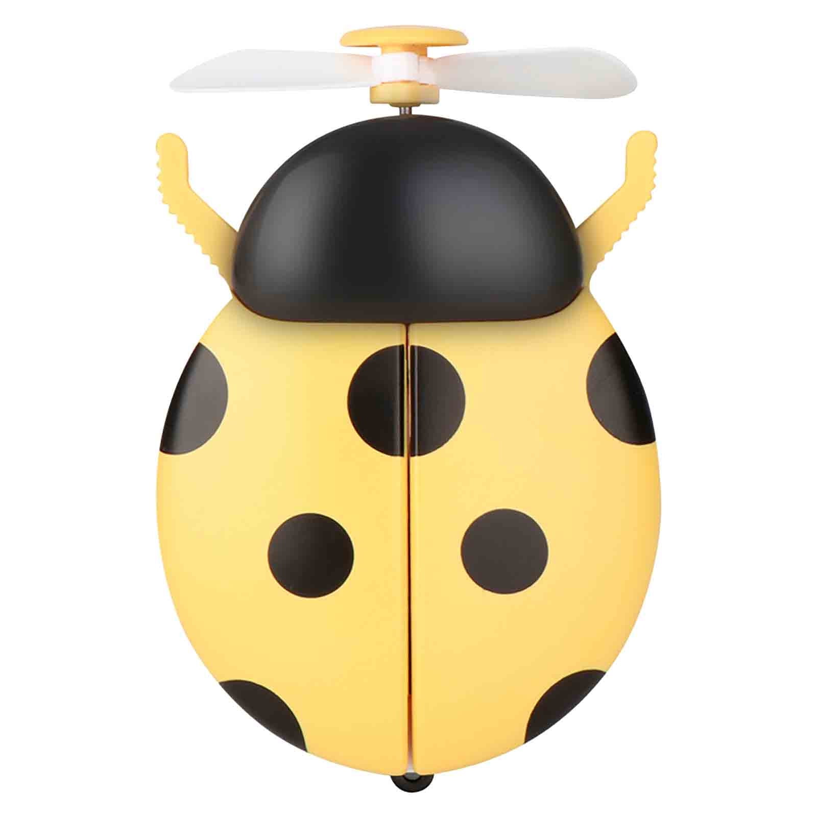 Adorable Ladybug Design Mini Cooling Fan for Makeup, Office & Dorm ...