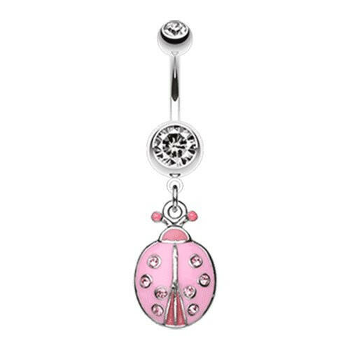 Adorable Ladybug Sparkle Belly Button Ring - Walmart.com