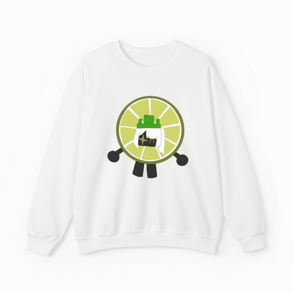 Adorable Lime Slice Anime Bot Kawaii Citrus Cartoon Fruit Art ...