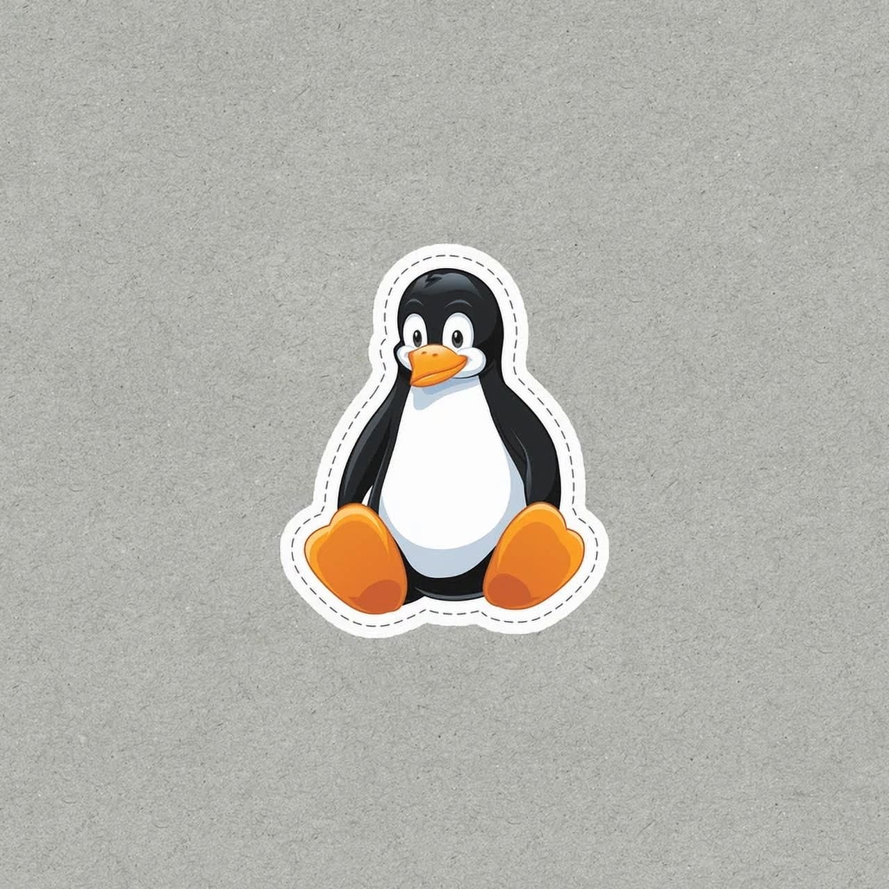 Adorable Linux Penguin Tux Mascot Sticker For Laptops And Devicesphone ...