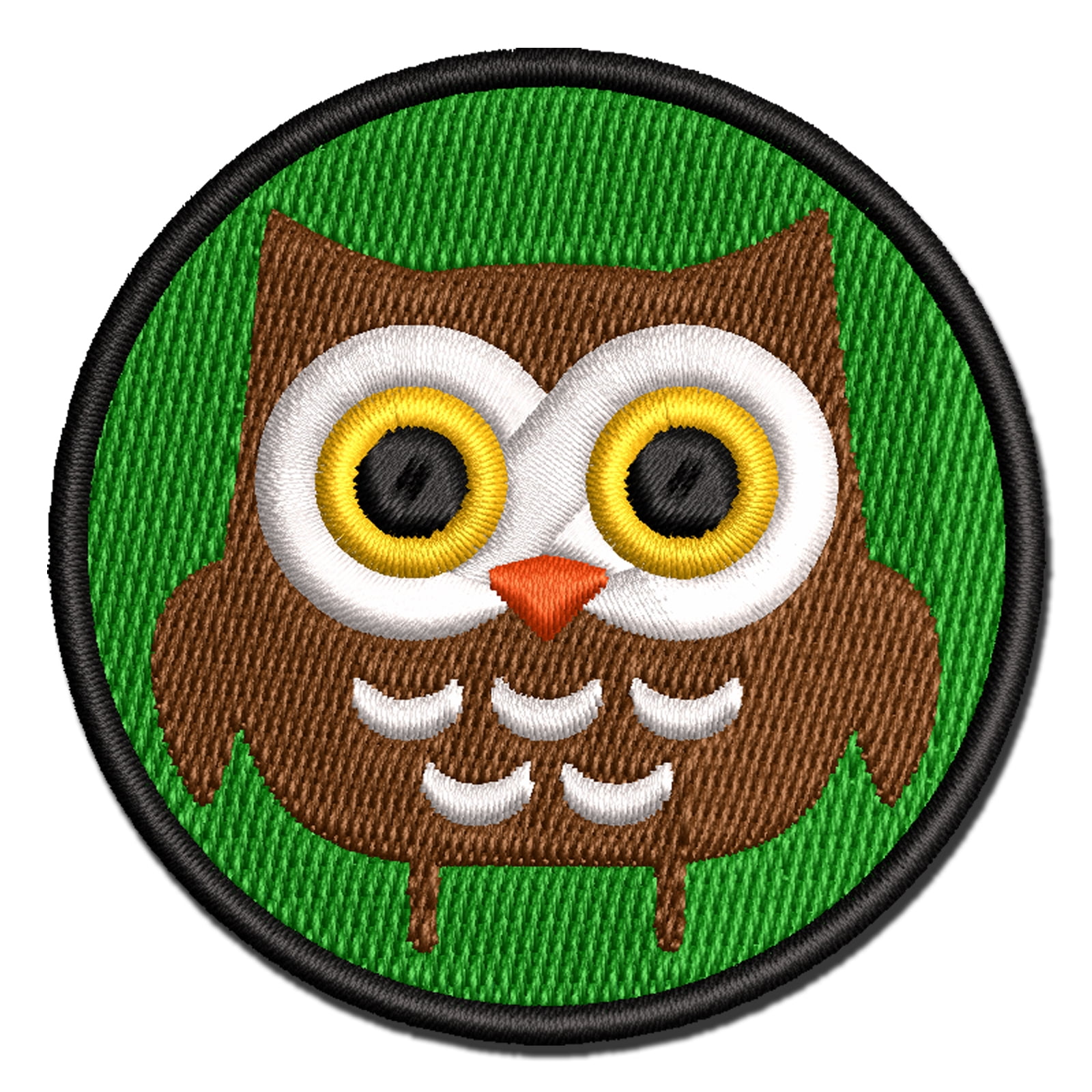 Adorable Little Hoot Owl Applique Multi-Color Embroidered Iron-On Patch ...