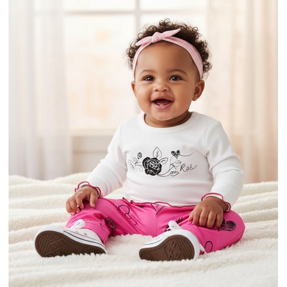 Adorable Little Lovebug Baby Girl Clothing Set - Soft Cotton Outfit for ...