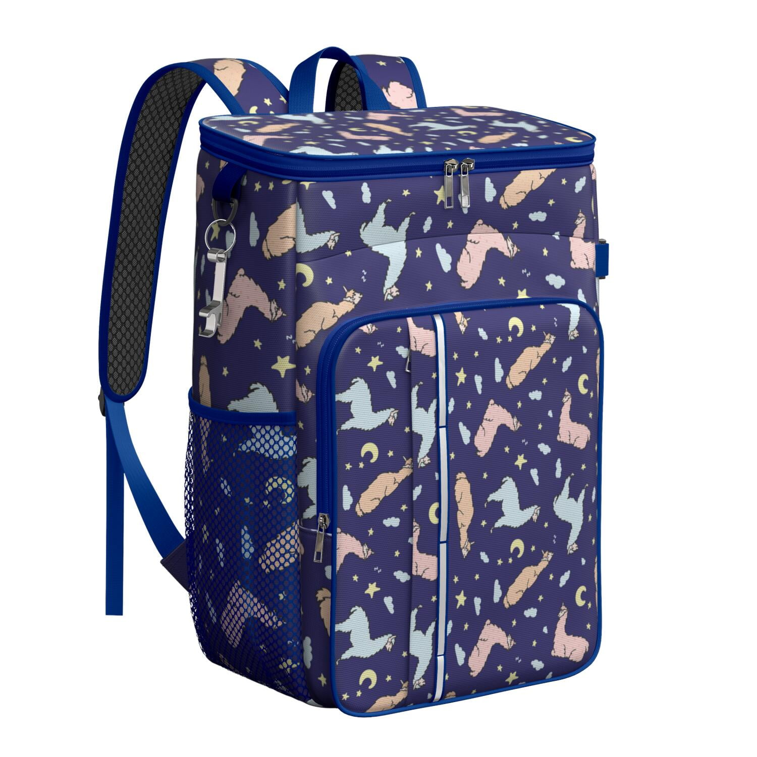 Adorable Llama Print Backpack Cooler – Leakproof Insulated Lunch Bag ...