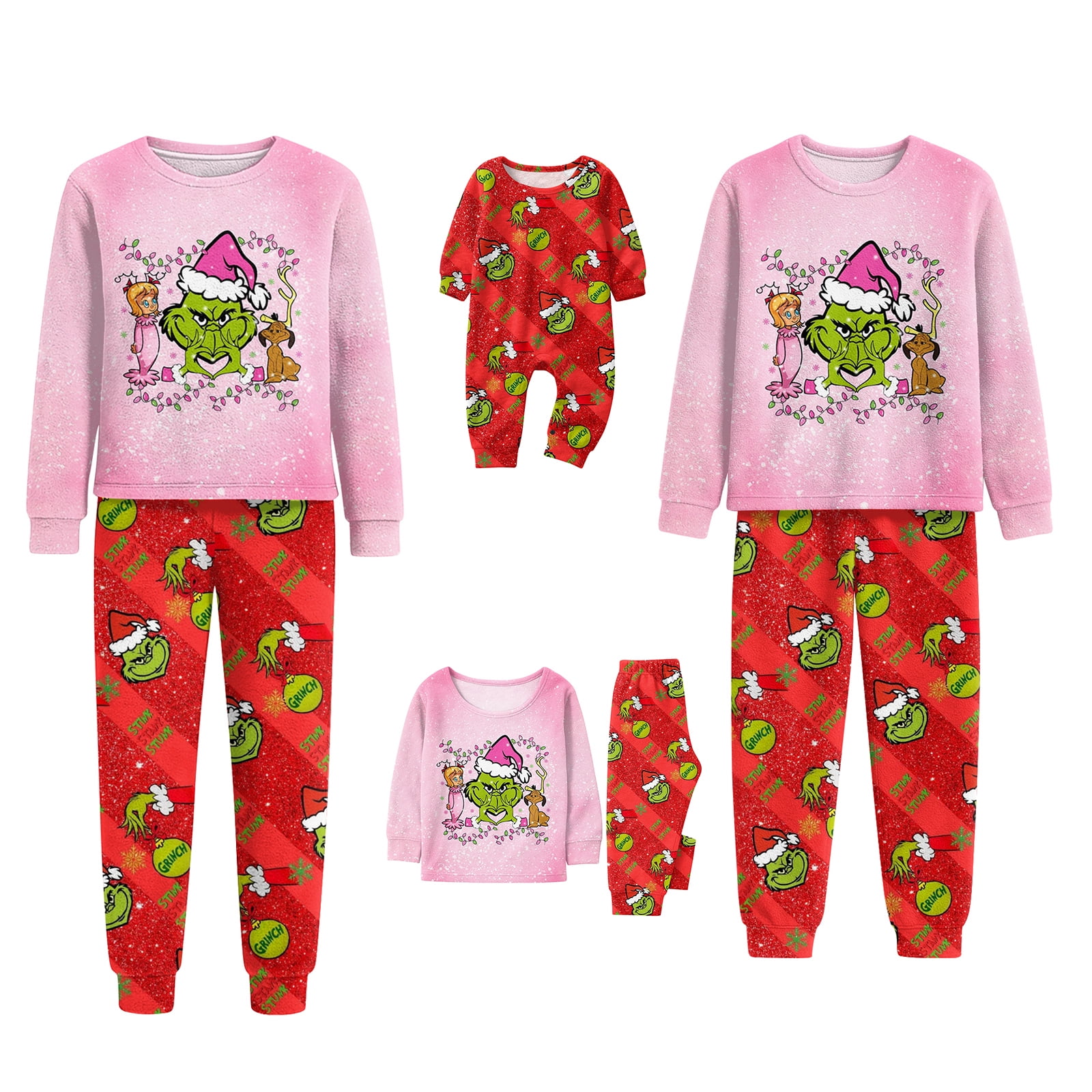 Adorable Matching Family Pajamas Nightwear, Fun Holiday Pjs Sets for ...
