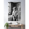 Adorable Meerkat In Bathrobe Poster Wall Art Modern Wall Decor For ...