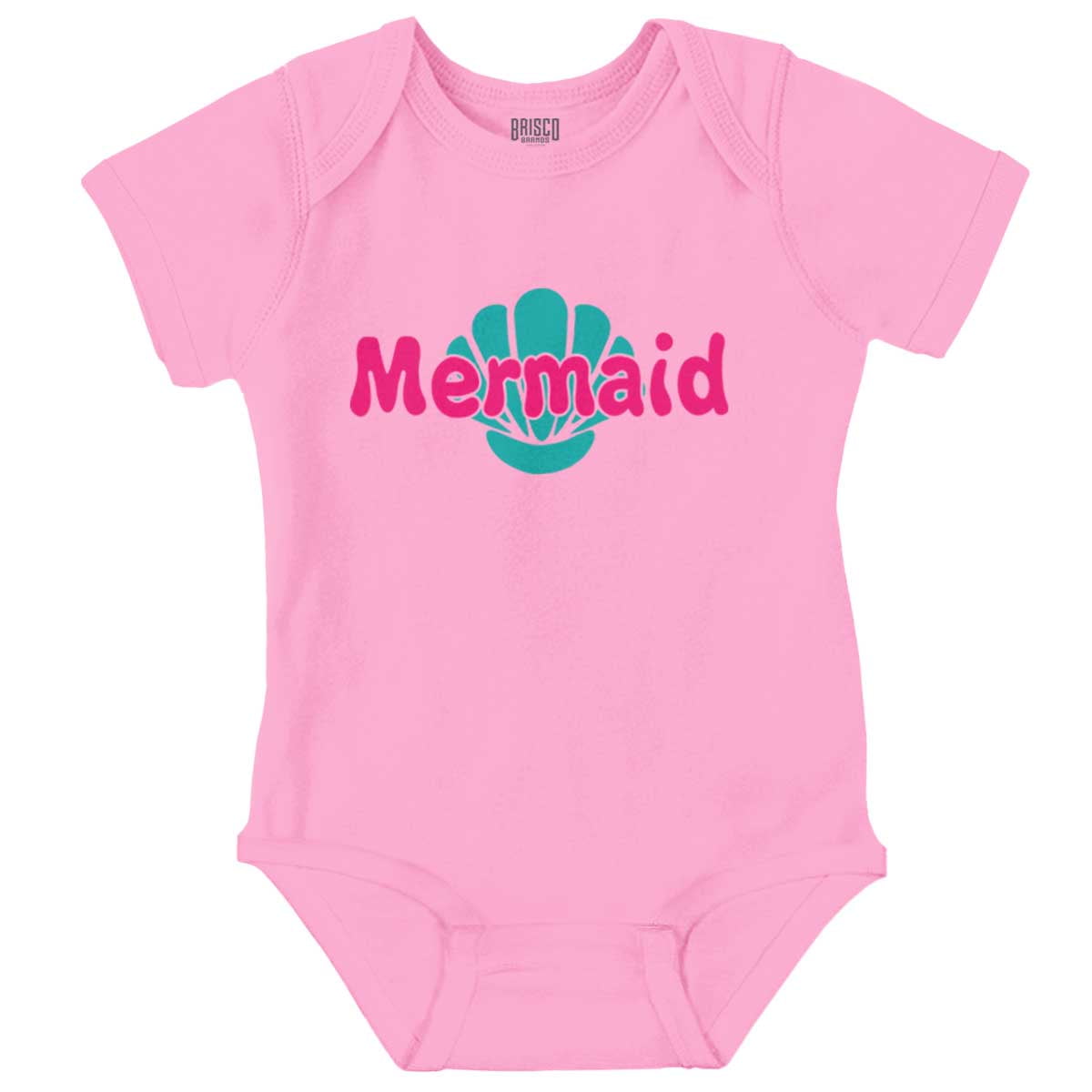 Adorable Mermaid Seashell Beach Day Bodysuit Jumper Girls Infant Baby ...