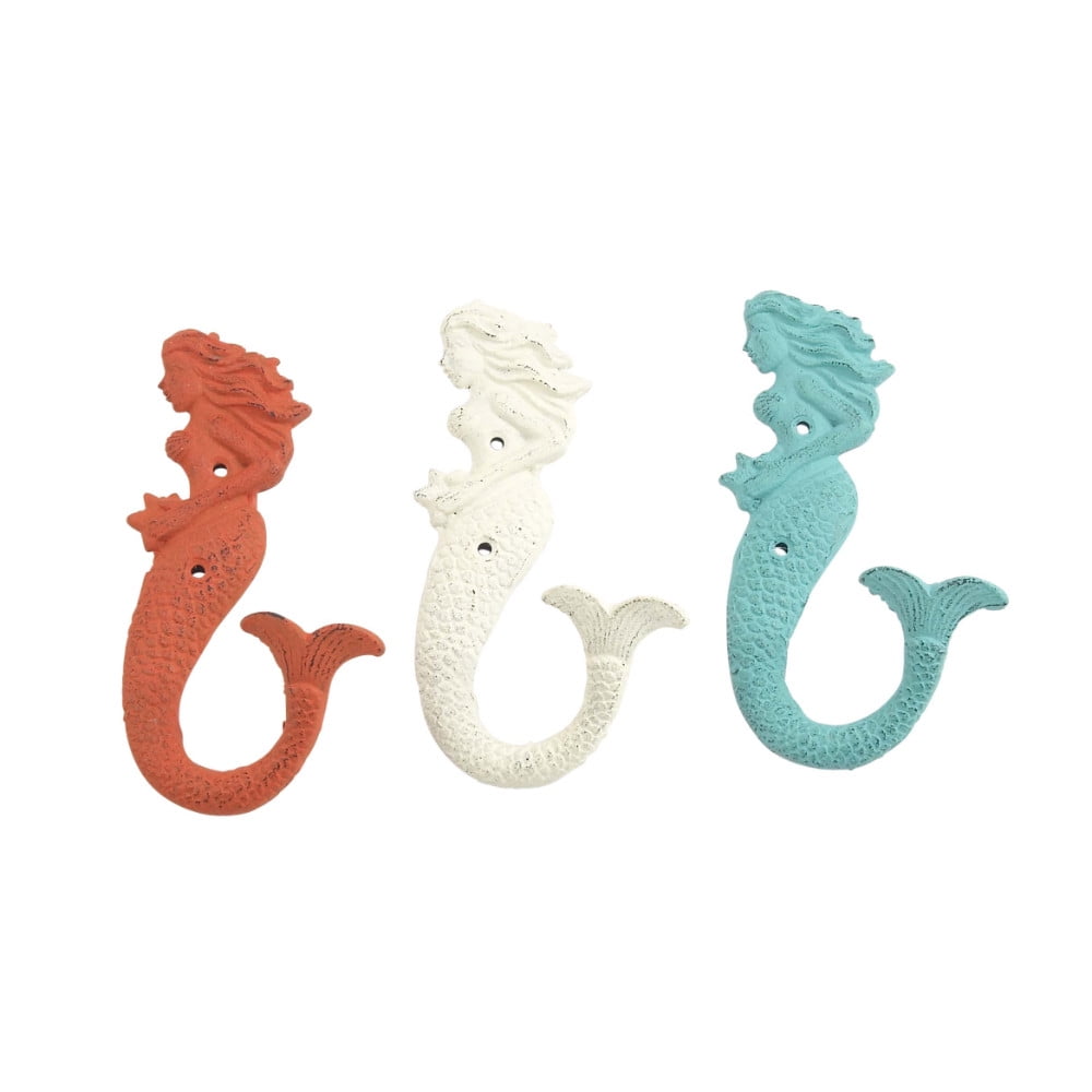 Adorable Metal Multicolor Mermaid Hooks, Assorted 3 - Walmart.com