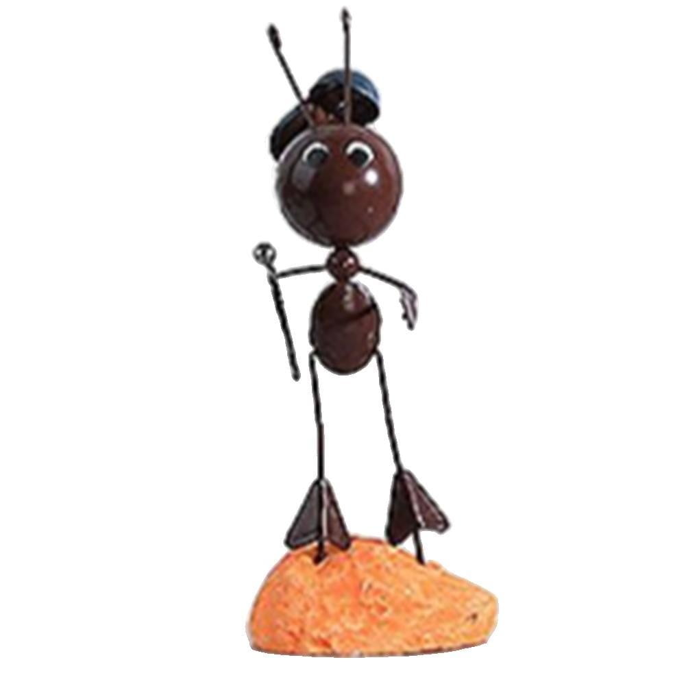 Adorable Mini Ant Figurine Hand-Painted Iron Garden Ornament - Walmart.com