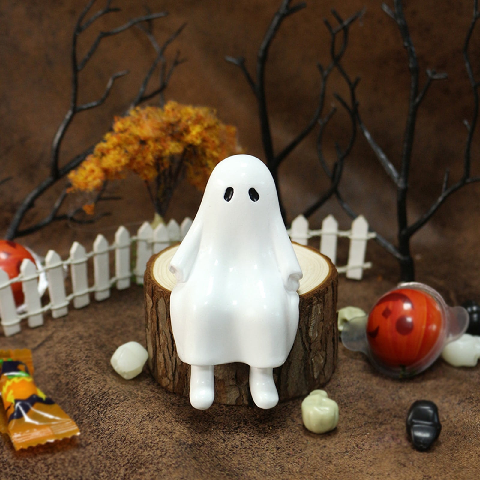 Adorable Mini Ghost Figurine for Desk, Shelf, or Home Decor – Cute ...