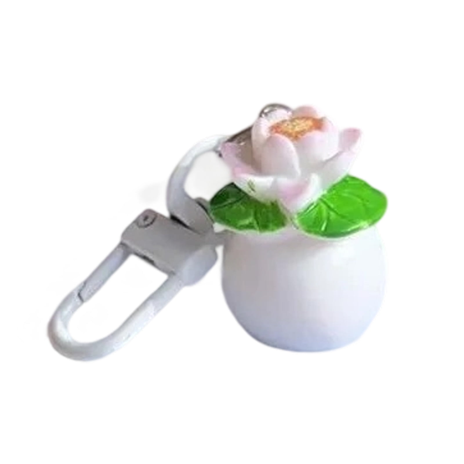 Adorable Miniature Flower Pots Keychain Featuring Playful Cartoon ...