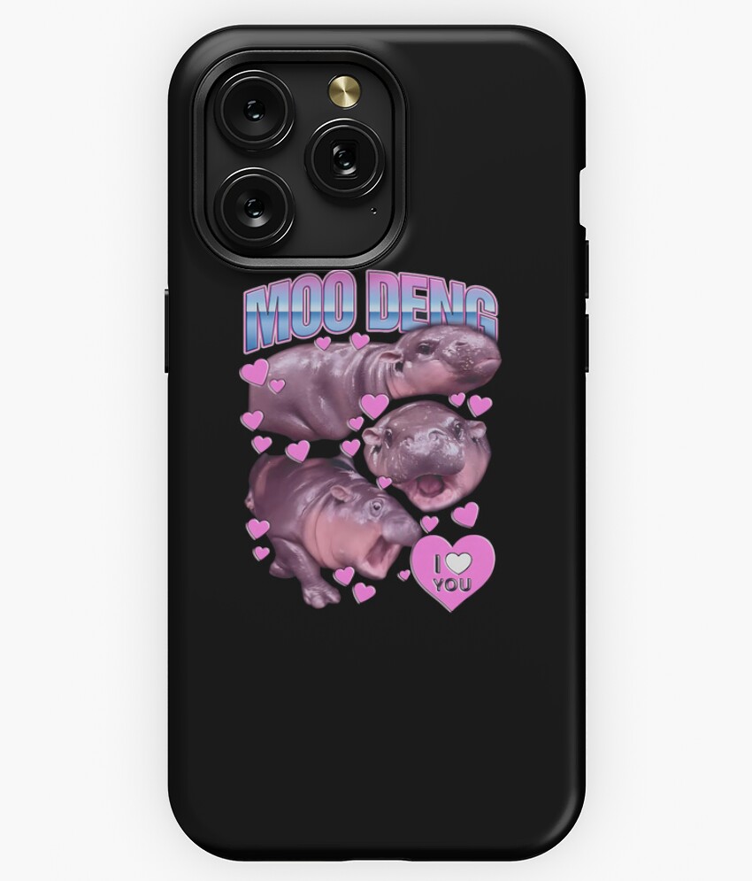 Adorable Moo Deng Baby Hippo Love Fan Tribute A4617 Phone Case for ...