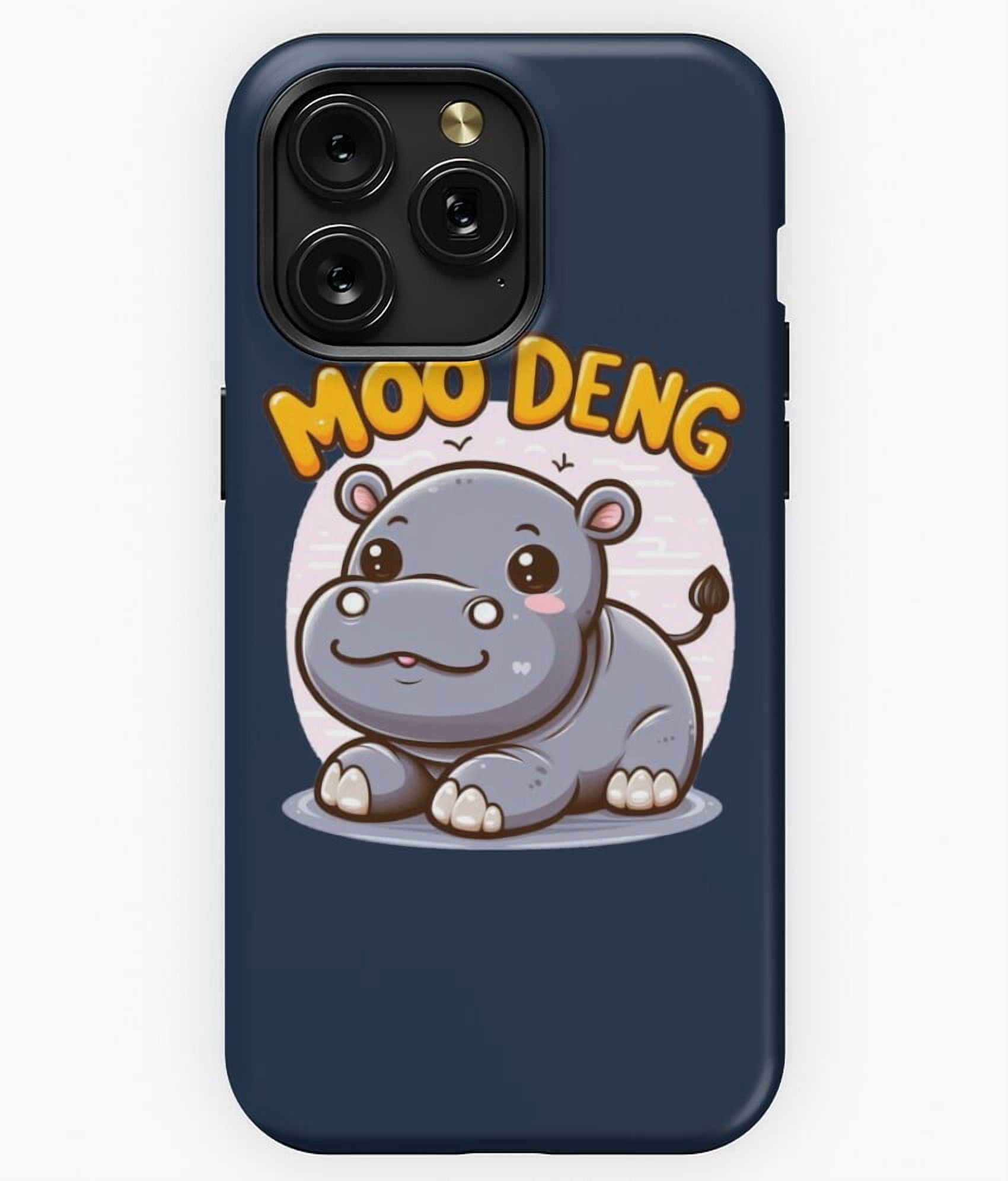Adorable Moo Deng Hippo Cartoon Cute Baby Animal A4584 Phone Case for ...