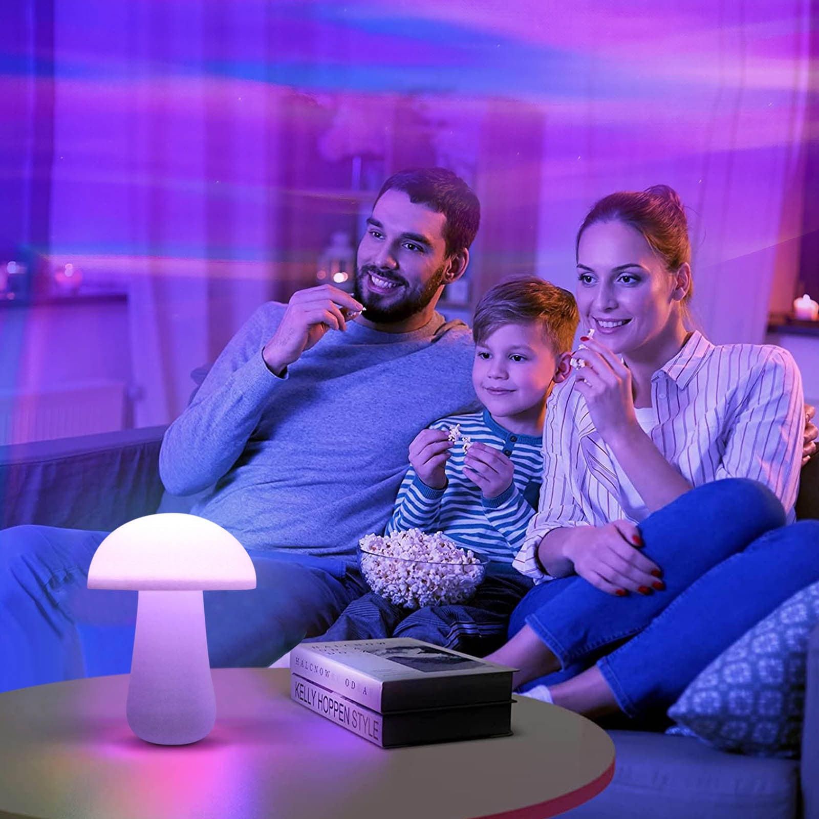 Adorable Mushrooms Ambient Night Light Energy Efficient Table Lamp for ...