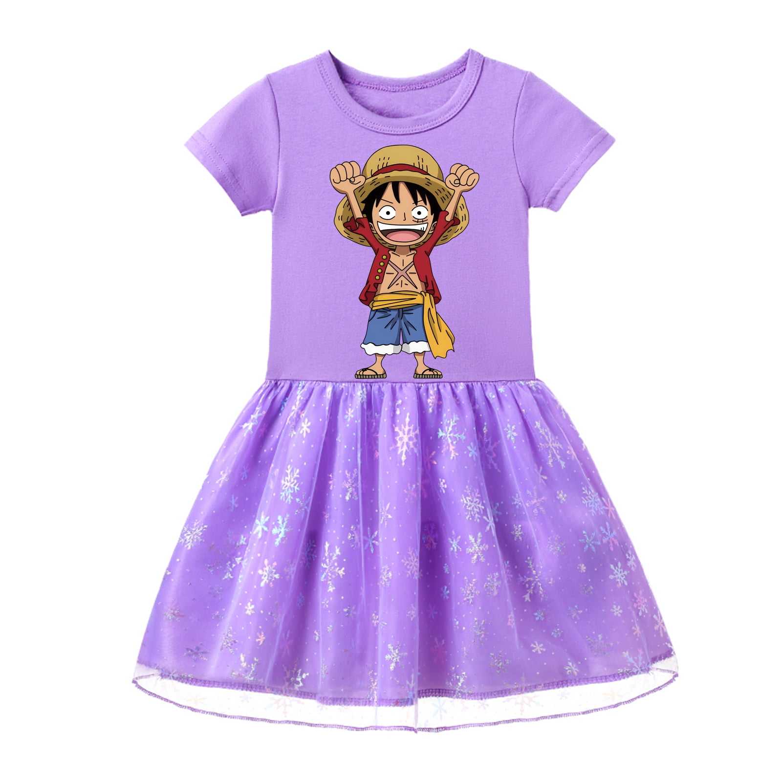 Adorable One Piece Summer Dresses for Girls: Short Sleeve, Shiny Cotton ...