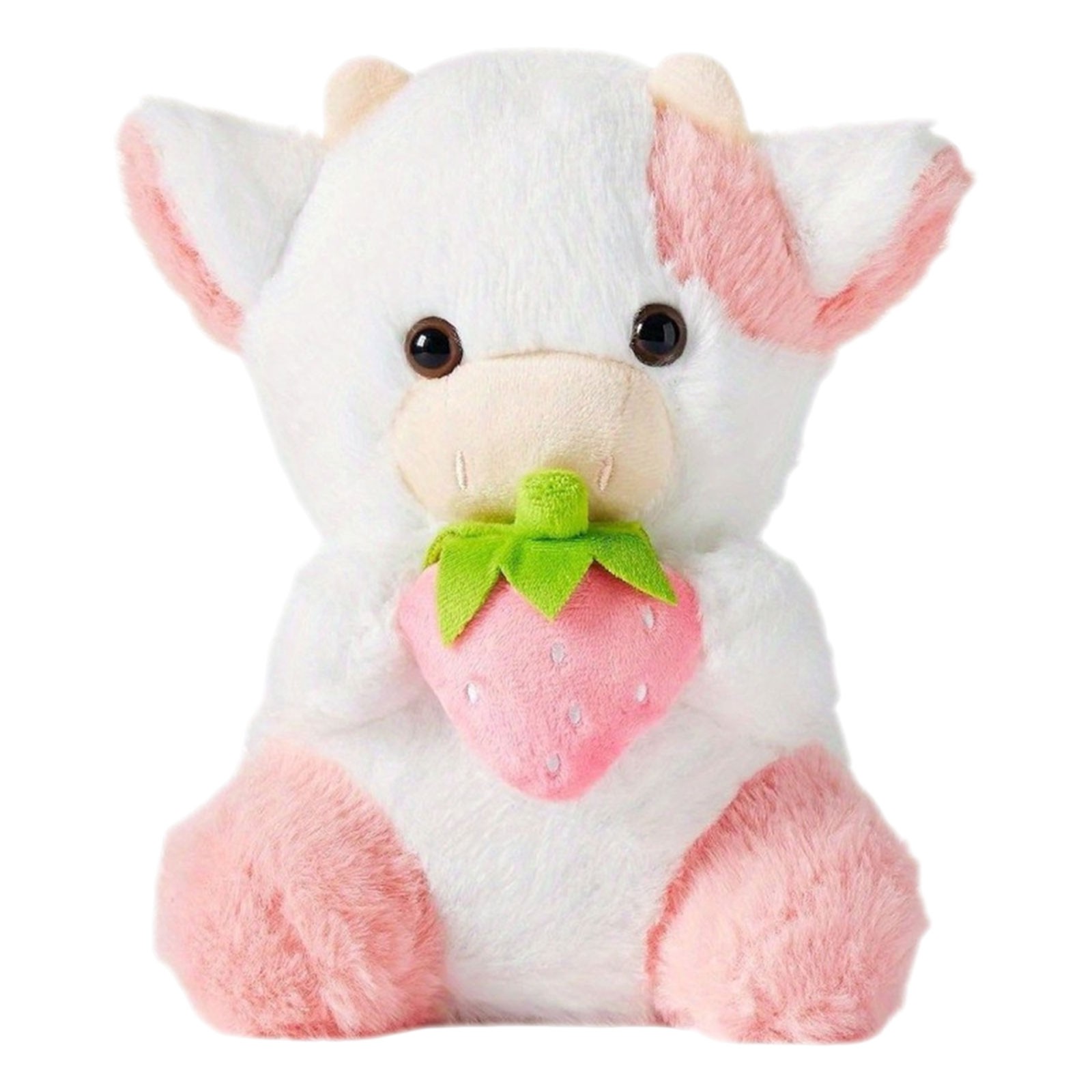 Adorable Pals™ Belle Strawberry Cow™ Stuffed Animal Pocket Sized Play ...