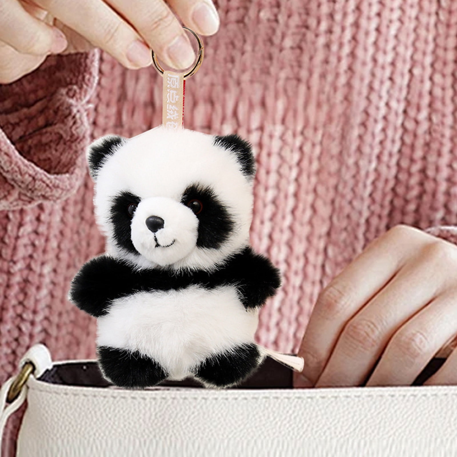 Adorable Panda Brown Bear Red Panda Plush Toys Keychain, Stuffed ...