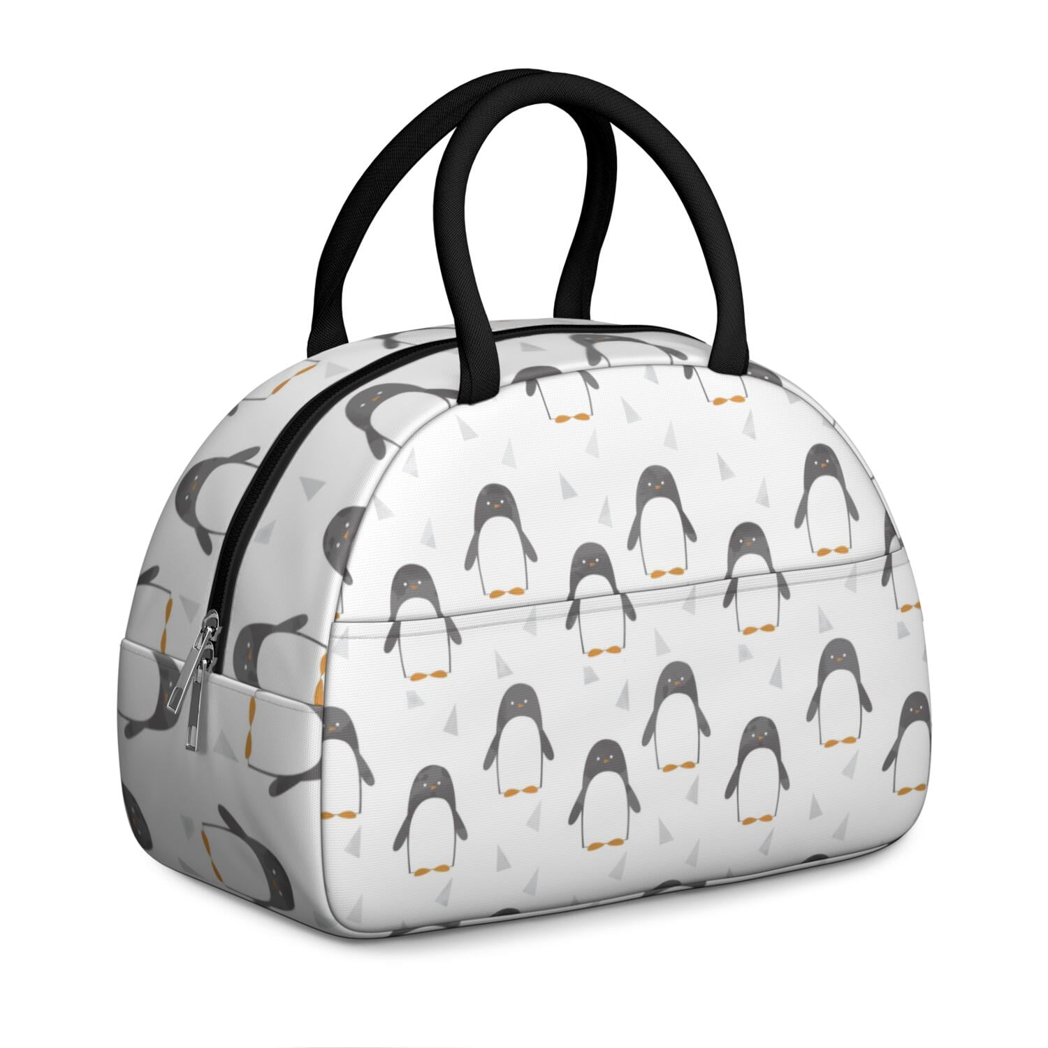 Adorable Penguin Lunch Bag with Snowflake Design, Cute Winter Animal ...
