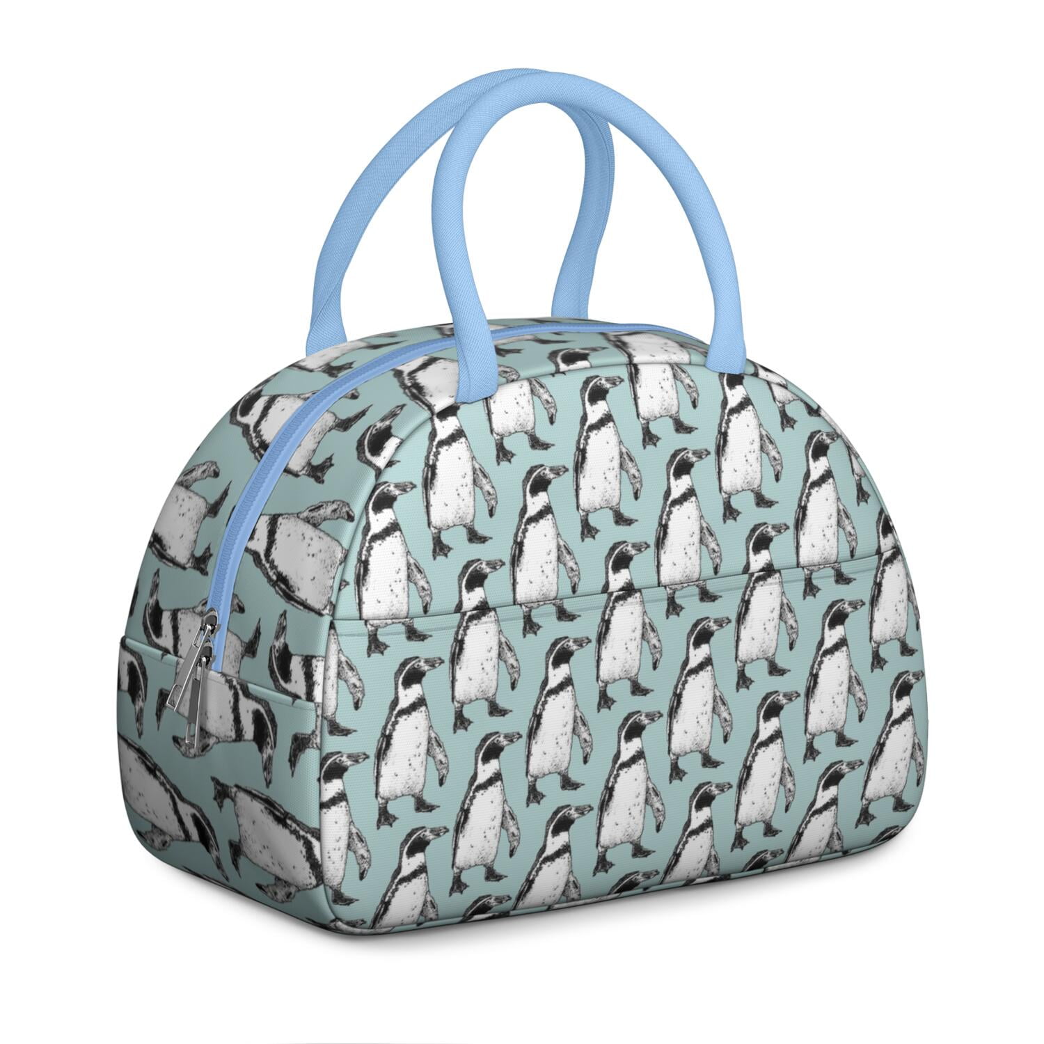 Adorable Penguin Lunch Bag with Snowflake Design, Cute Winter Animal ...