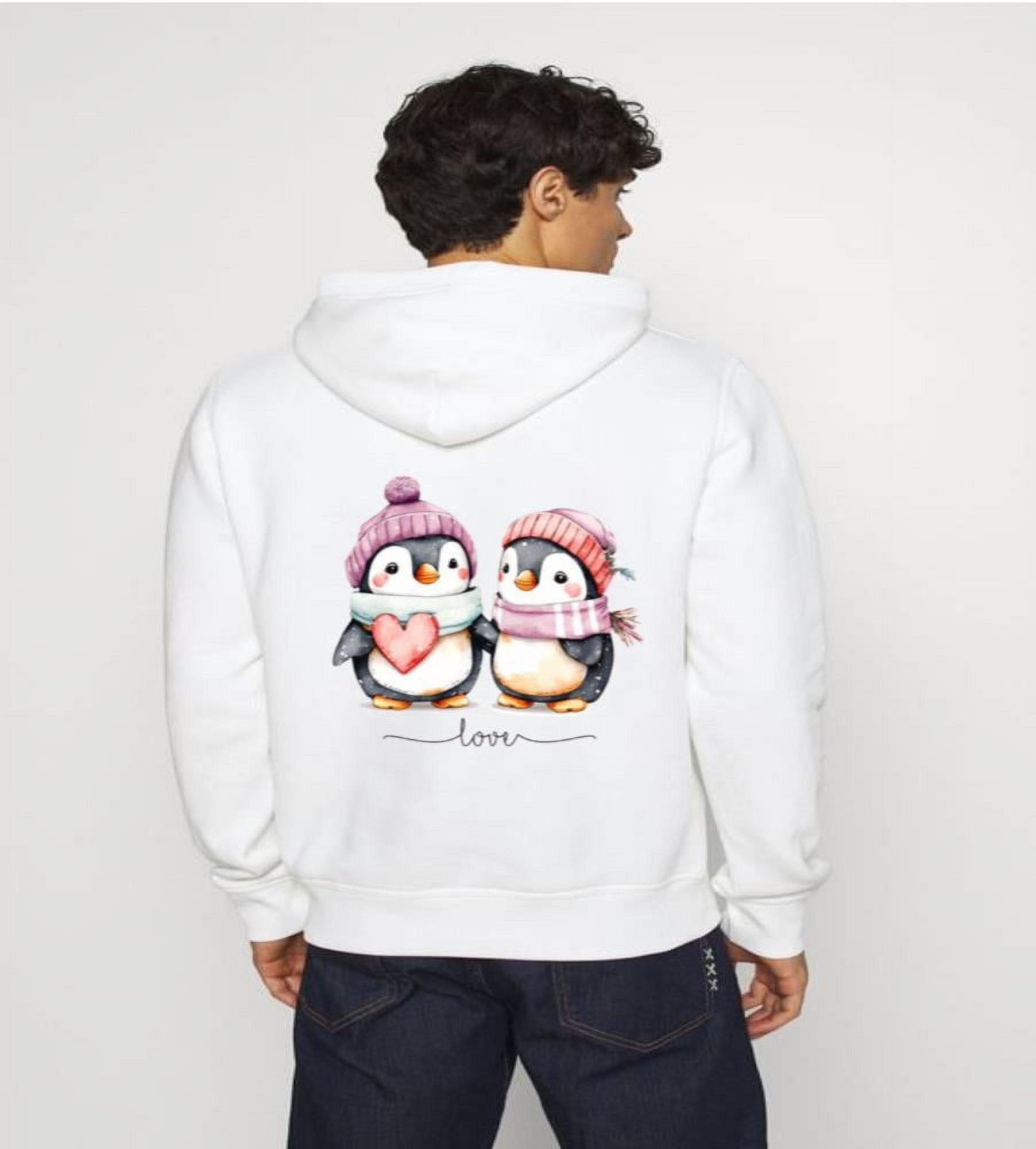 Adorable Penguin Valentine Hoodie – Perfect Gift for Love & Cuteness ...