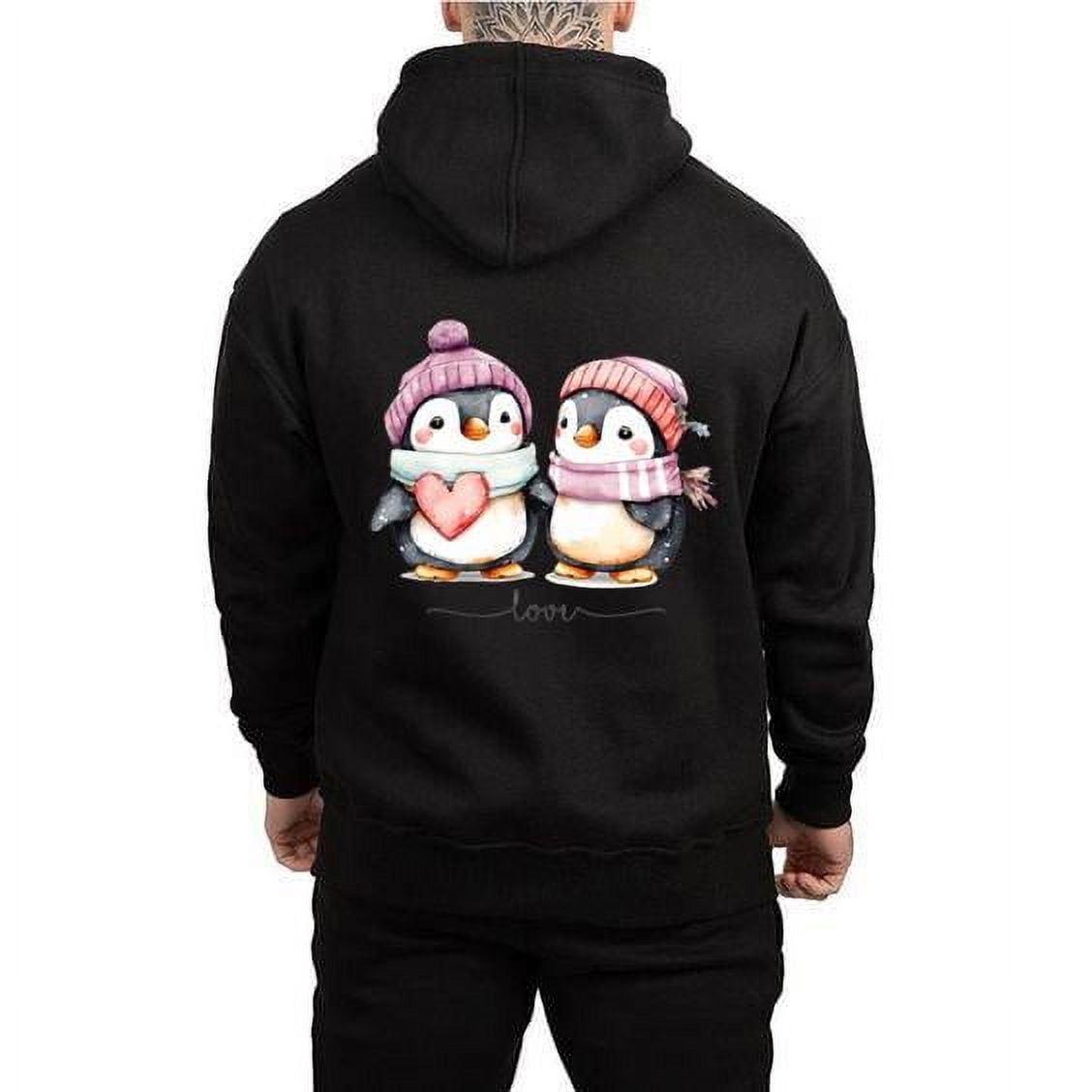 Adorable Penguin Valentine Hoodie – Perfect Gift for Love & Cuteness ...